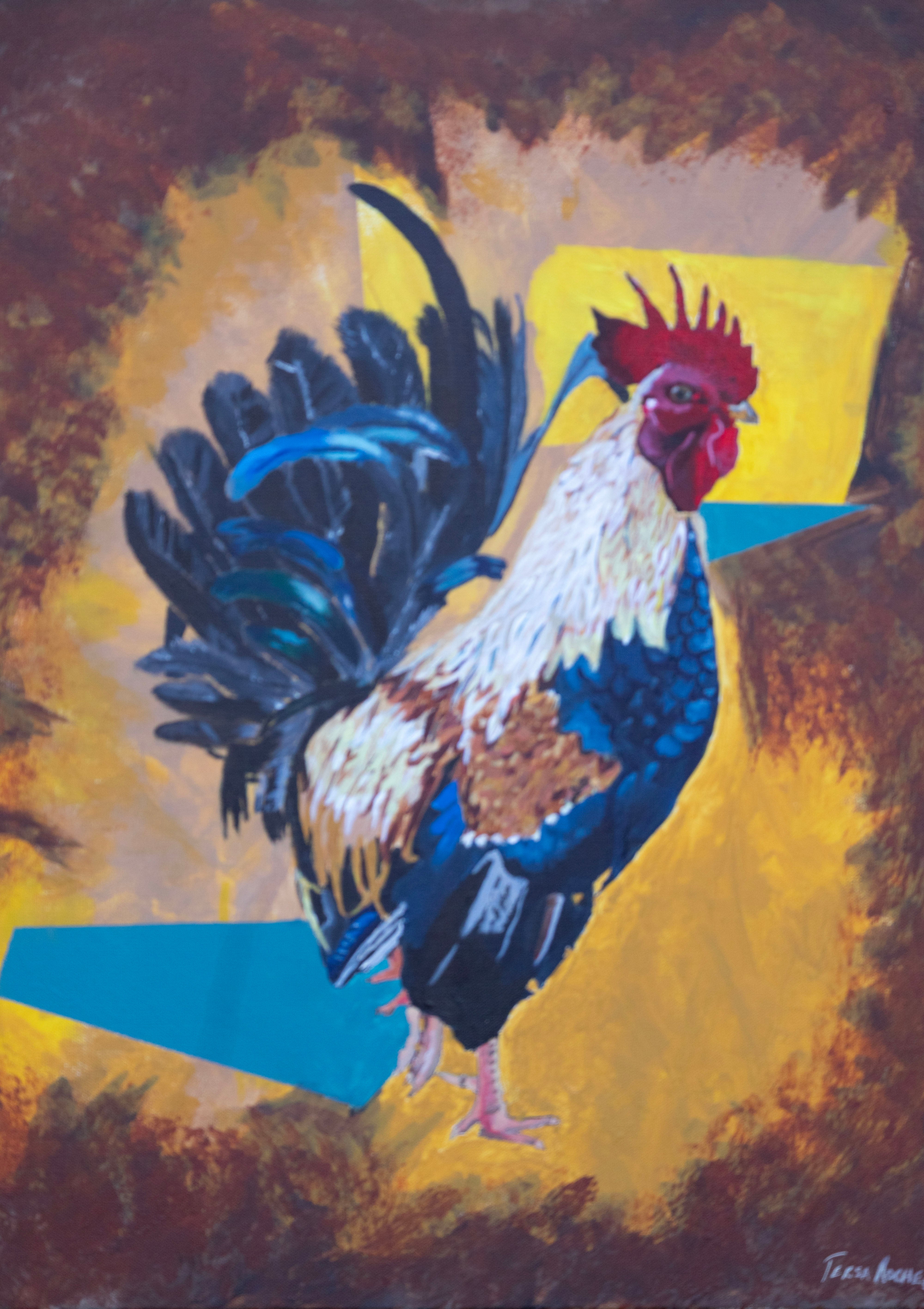 Electric Rooster — Gifted (Original Not Available) – TERSA ROCHELLE ART